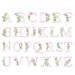 Flower Garden Alphabet Machine Embroidery Design Package, Floral ...