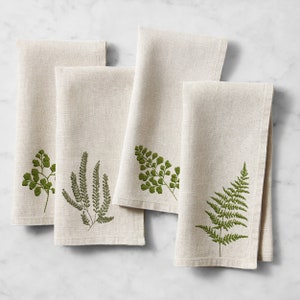 Forest Green Fern Branches Machine Embroidery Design Bundle, 10 Ferns ...