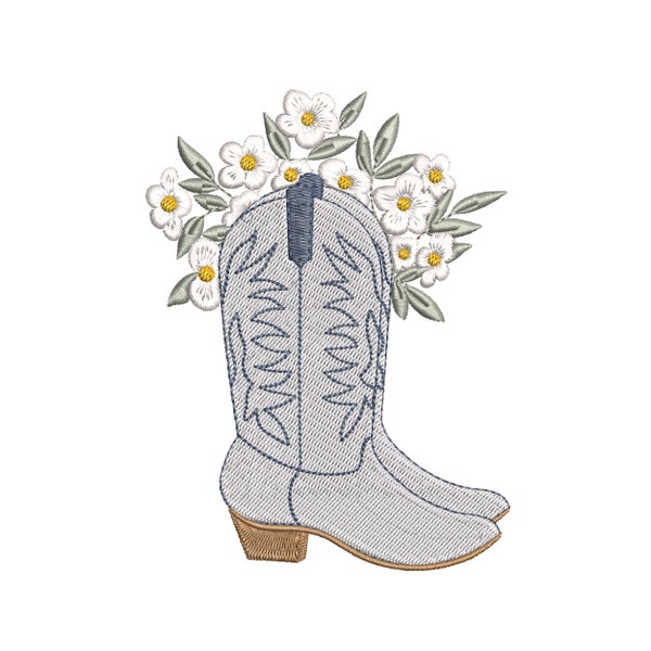 Cowboy Boots Embroidery Download - Etsy