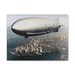 Colorized Classic Photograph of Blimp Over New York Matte Canvas ...