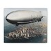 Colorized Classic Photograph of Blimp Over New York Matte Canvas ...