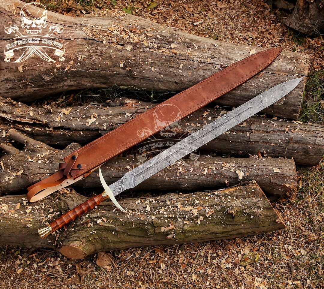 Custom Handmade Round Handle Viking Sword /best Gift for New Year ...