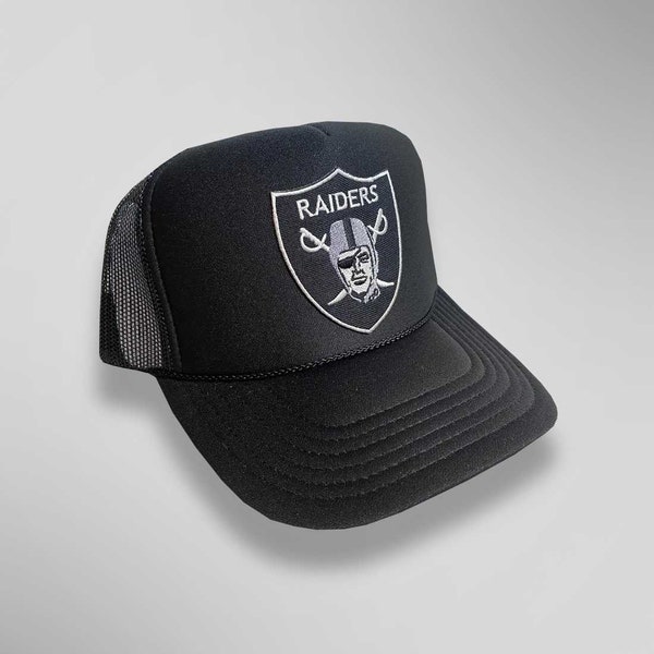 Raiders Trucker Hat - Etsy