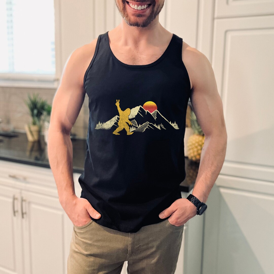 Bigfoot Tank Top, Sasquatch Tank, Vacation Tank, Weekend Tank, Camping ...