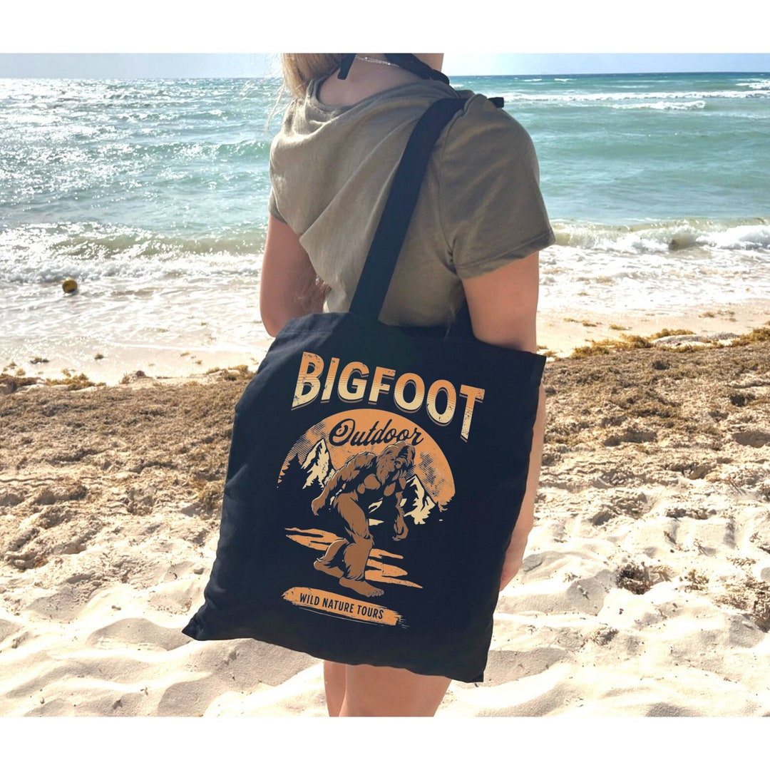Bigfoot Tote Bag, Sasquatch Tote Bag, Bigfoot Gifts, Gift for Him, Gift ...