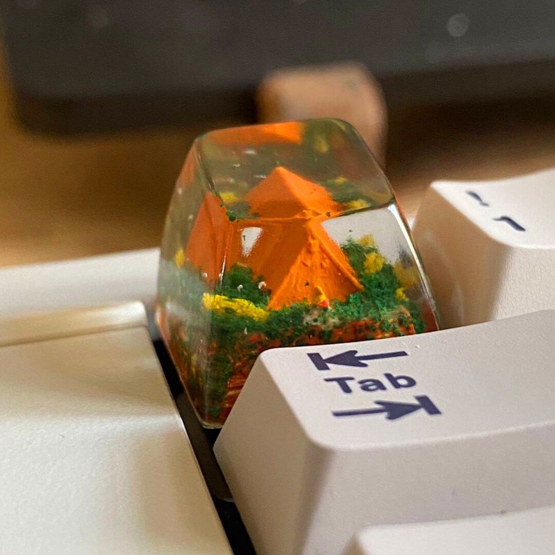 Camping Adventure Forest Keycap Cute Sunicrafts Handmade Artisan for ...