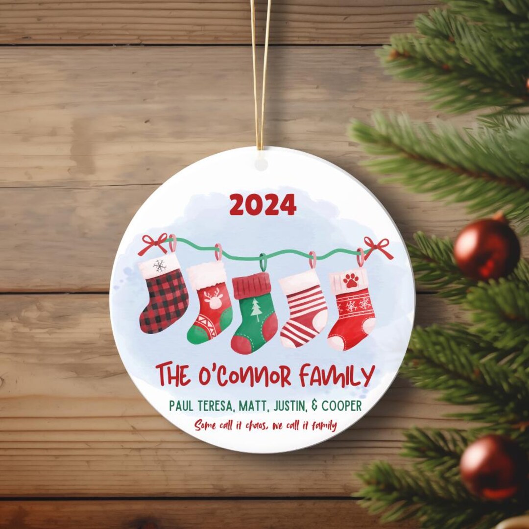 Personalized Family Stocking Ornament - "some Call It Chaos, We Call It ...