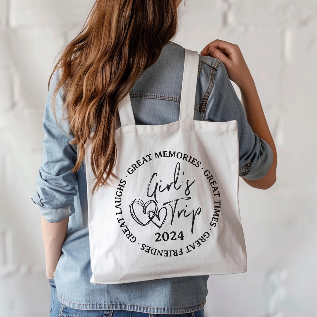 Personalized Girls Trip Tote Bag - Friends Travel Gift - Etsy