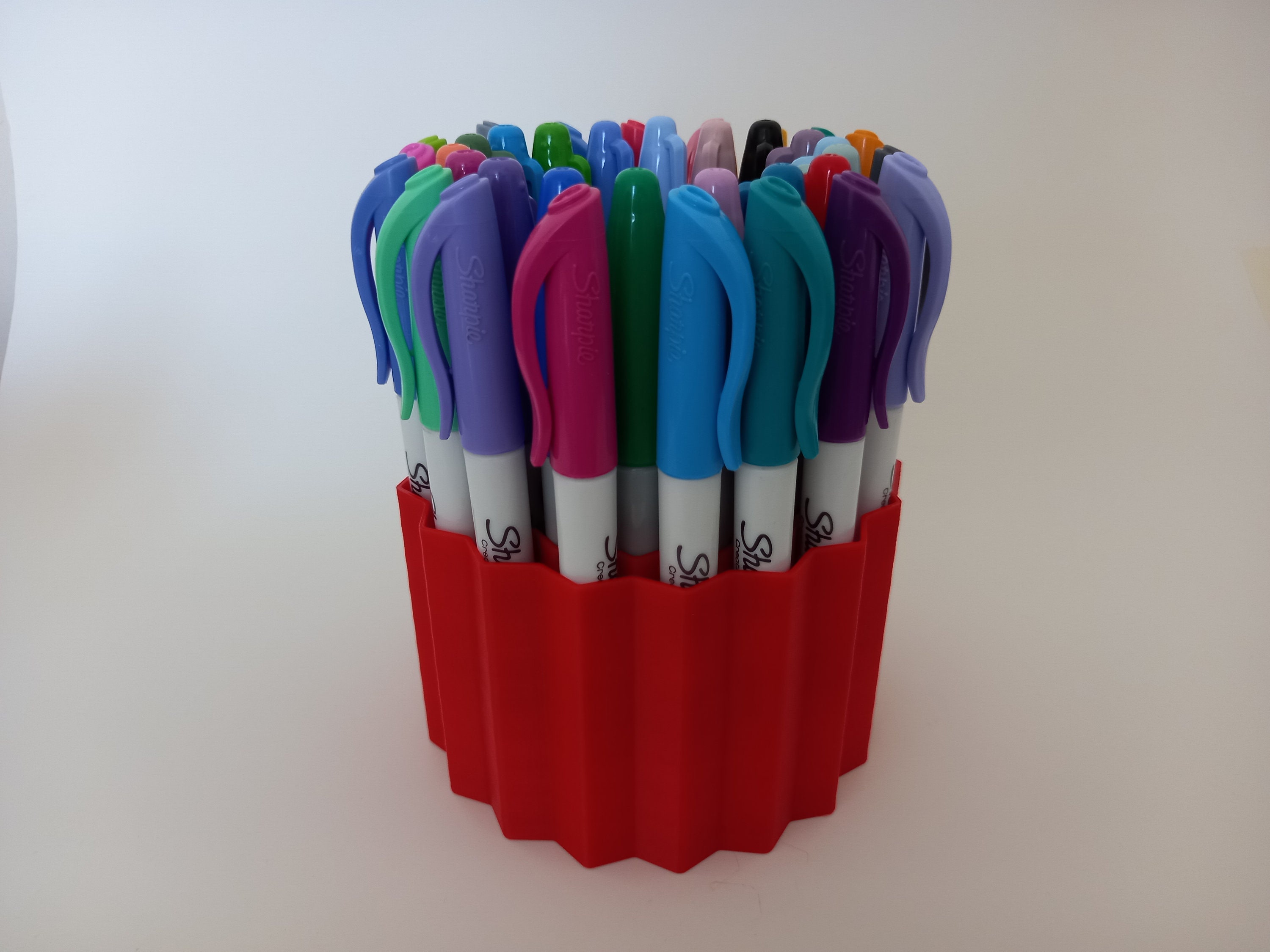 Digital Stl File for Zigzag Rows Pen, Sharpie Holder, for 36 Sharpies ...