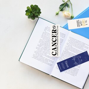 Cancer, Printable Bookmarks, Astrology Bookmarks, Digital Products ...