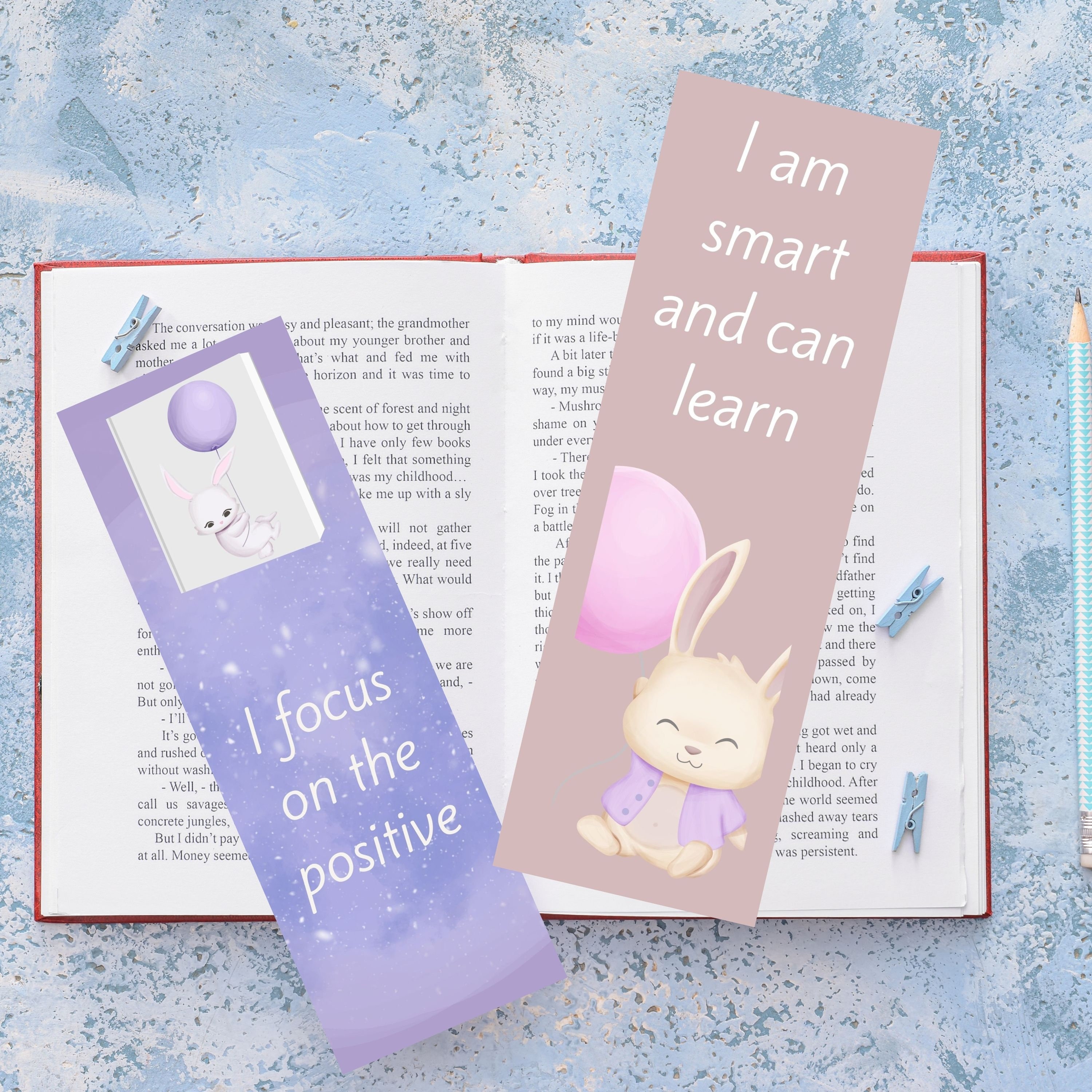 Printable Kids Positive Affirmation Bookmarks Set 2, Inspirational ...