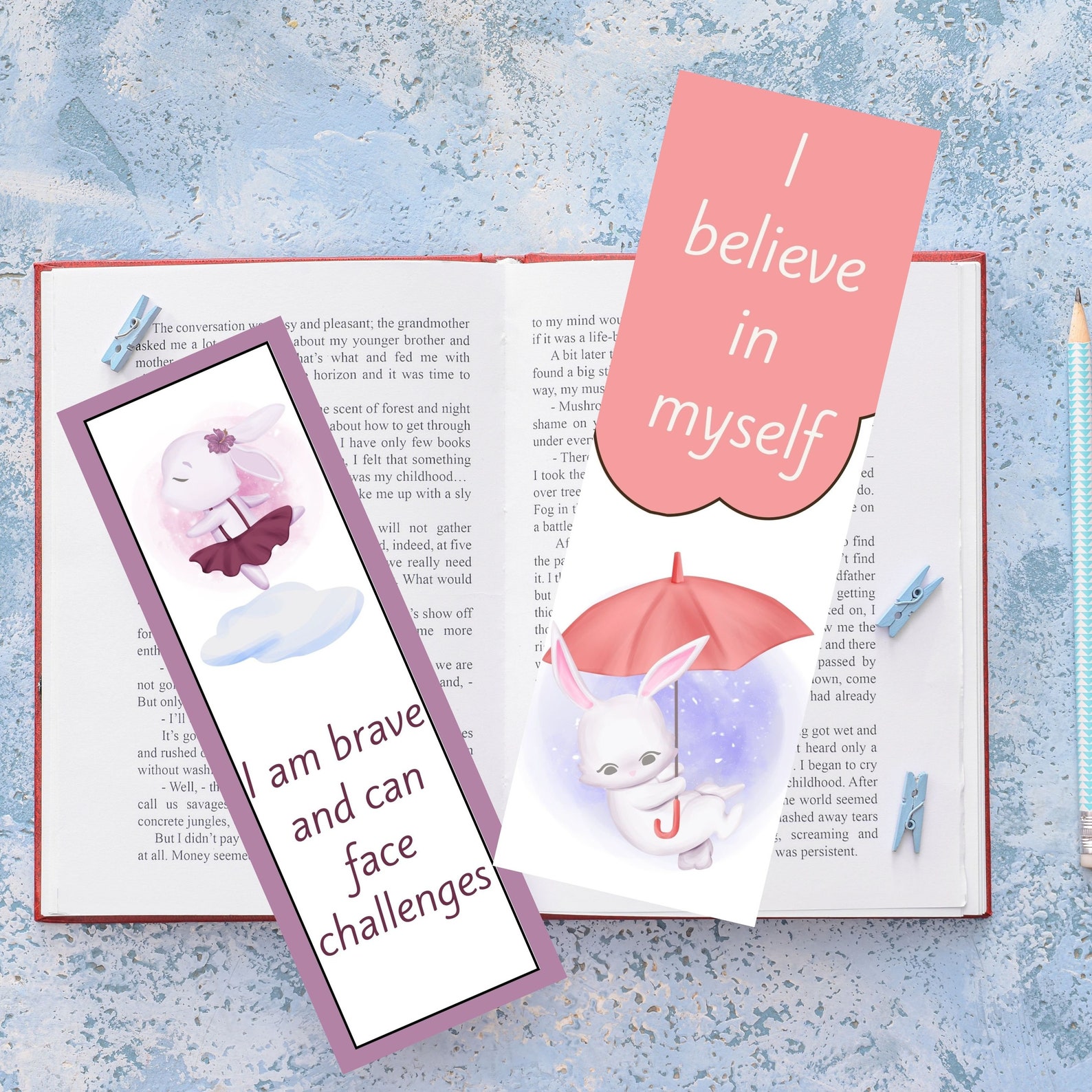 Printable Kids Positive Affirmation Bookmarks Set 3, Inspirational ...