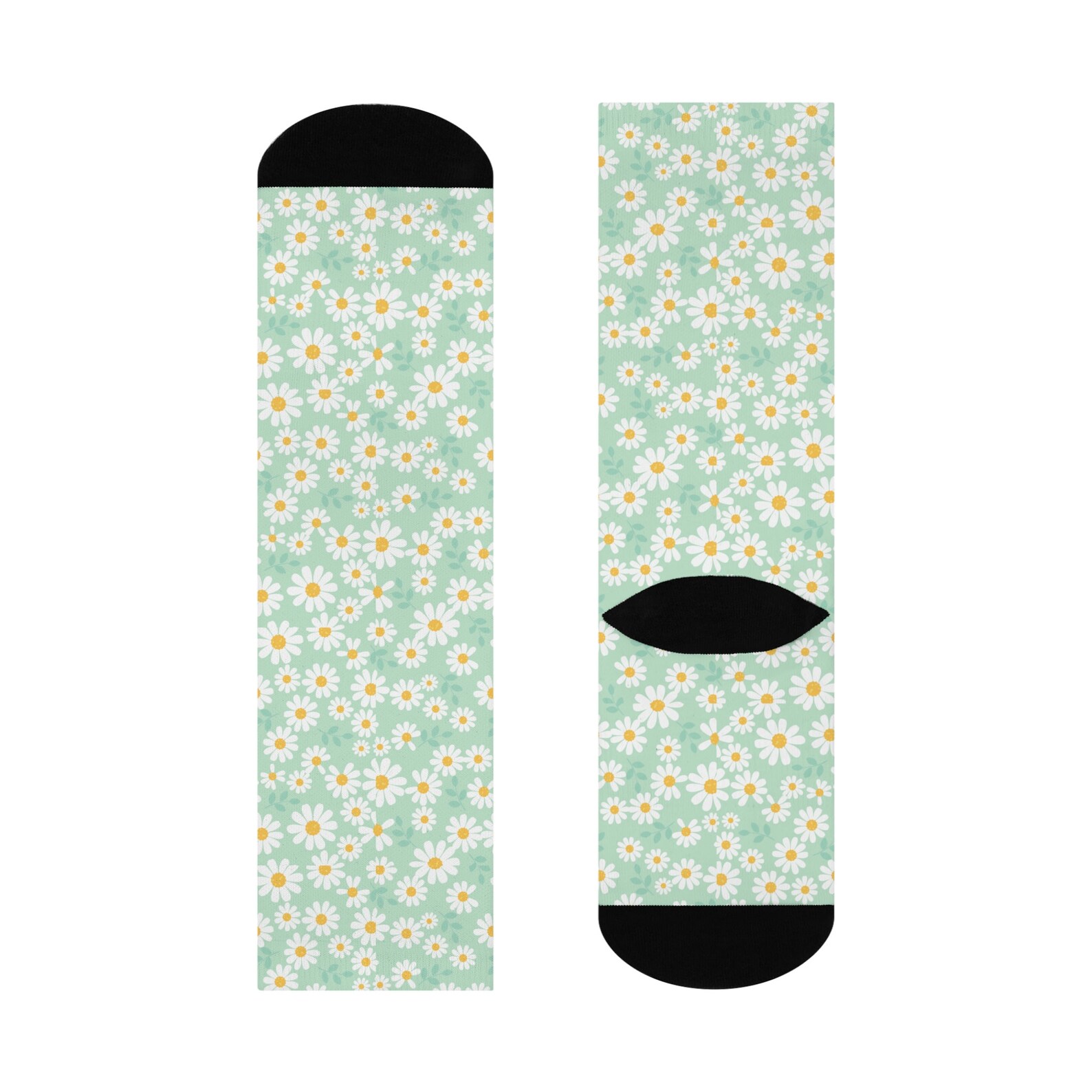 Daisy Socks, Flower Socks, Cute Floral Pattern Socks, Spring Socks ...