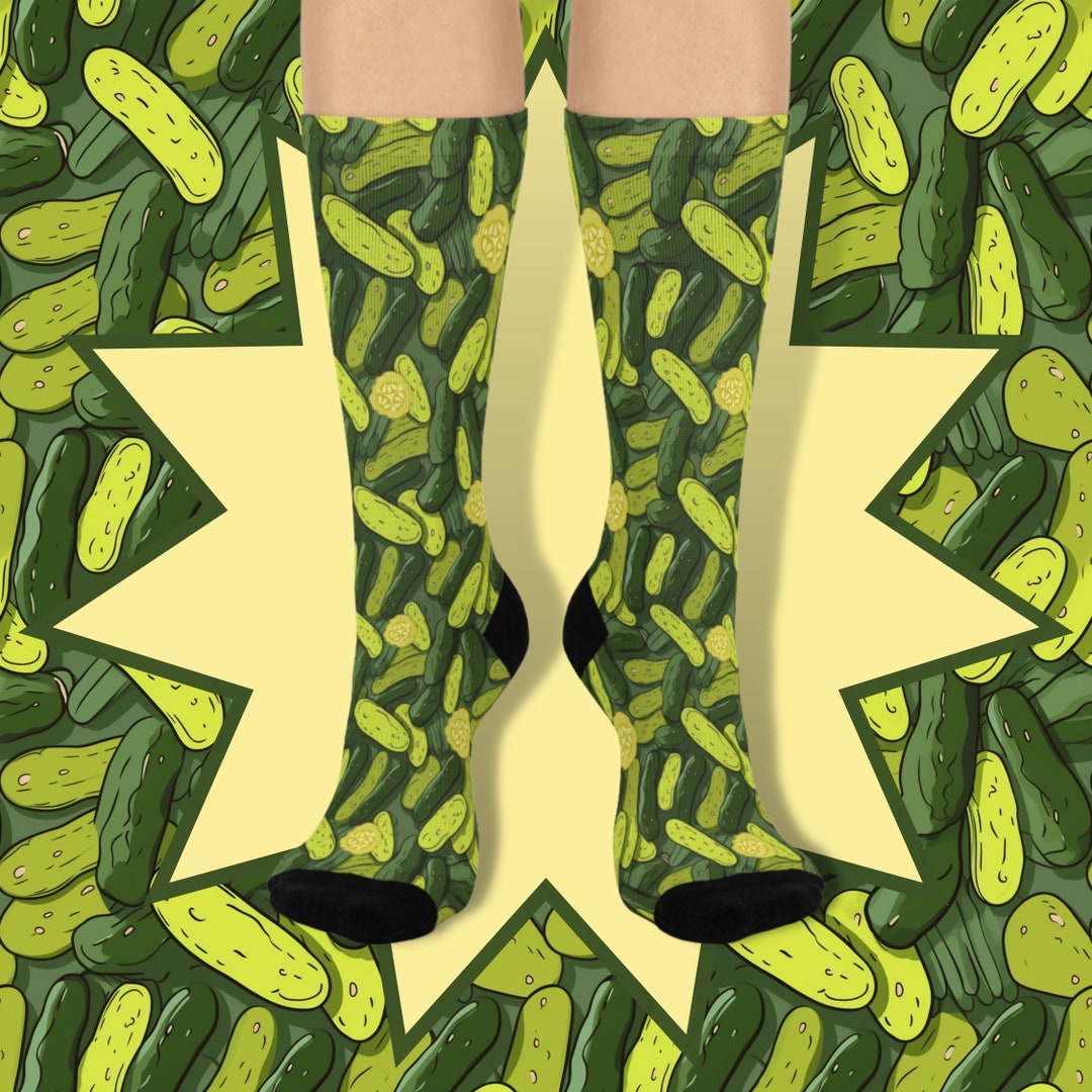 Dill Pickle Socks, Funny Food Socks, Gift for Pickle Lovers, Pickle ...