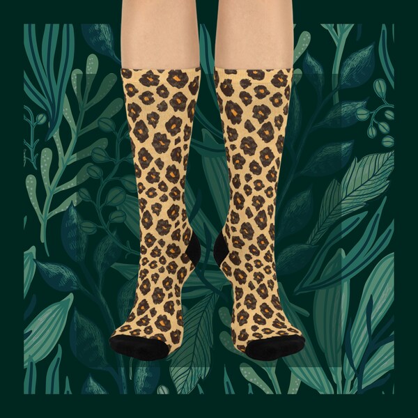Leopard Print Socks - Etsy