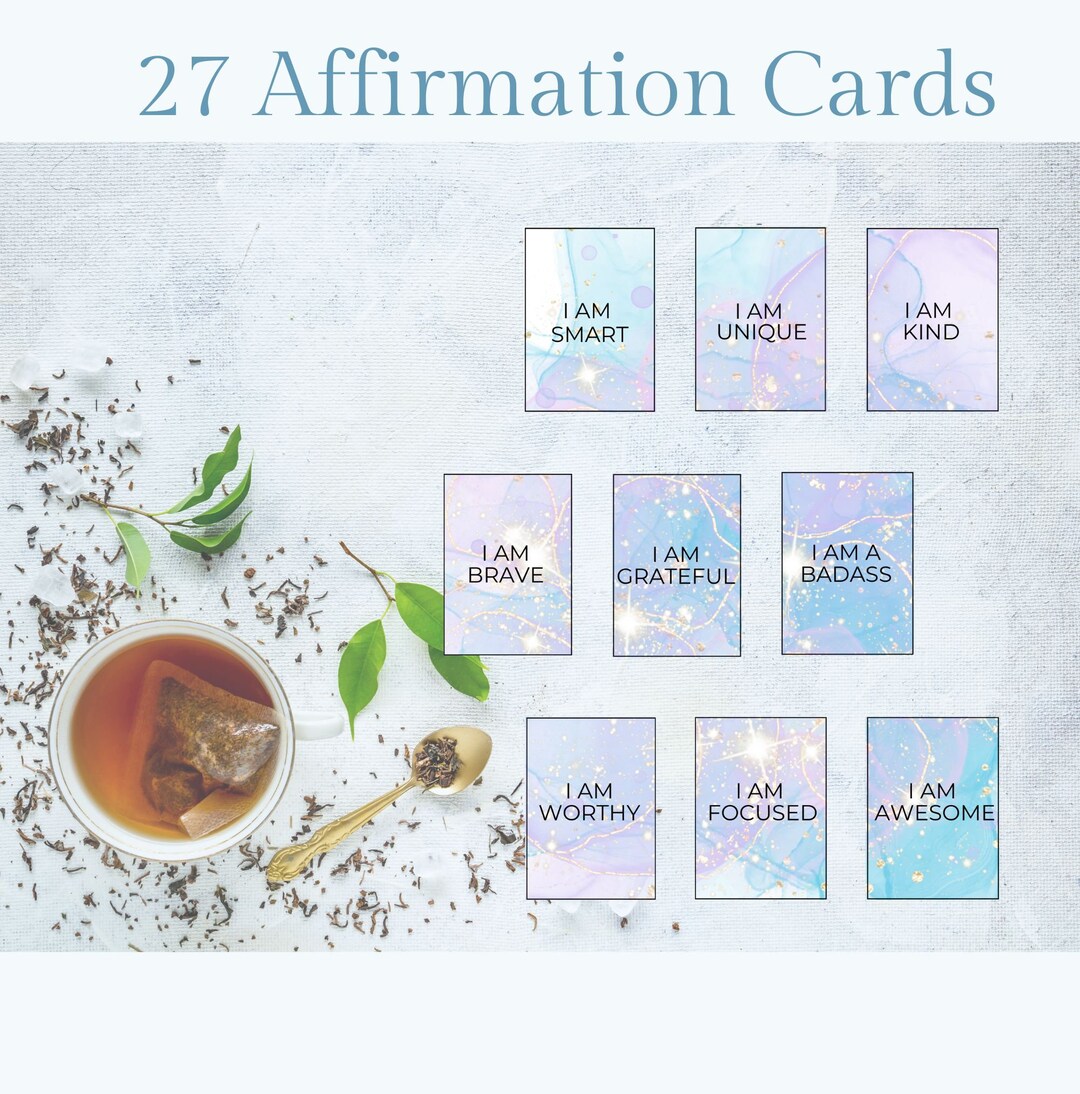 Mystic Printable Affirmation Cards for Mental Health, Printable ...