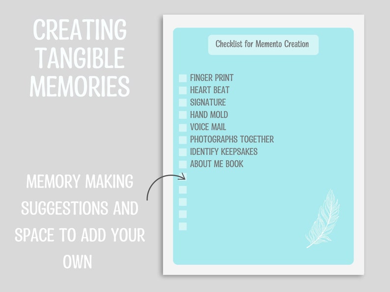 Remembering a Loved One, Printable Guide for Preserving Memories ...