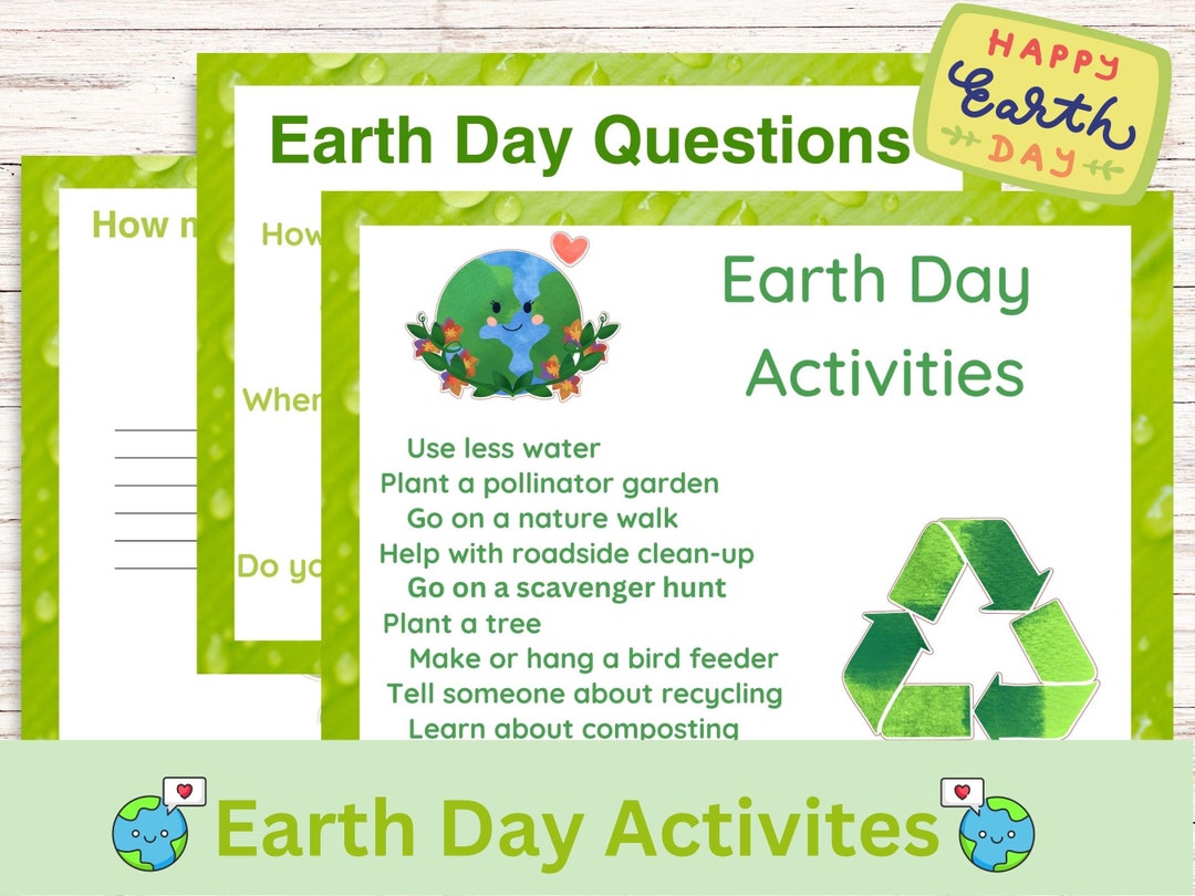 Earth Day Printable, Earth Day Activity, Celebrate Earth Day, Kids ...