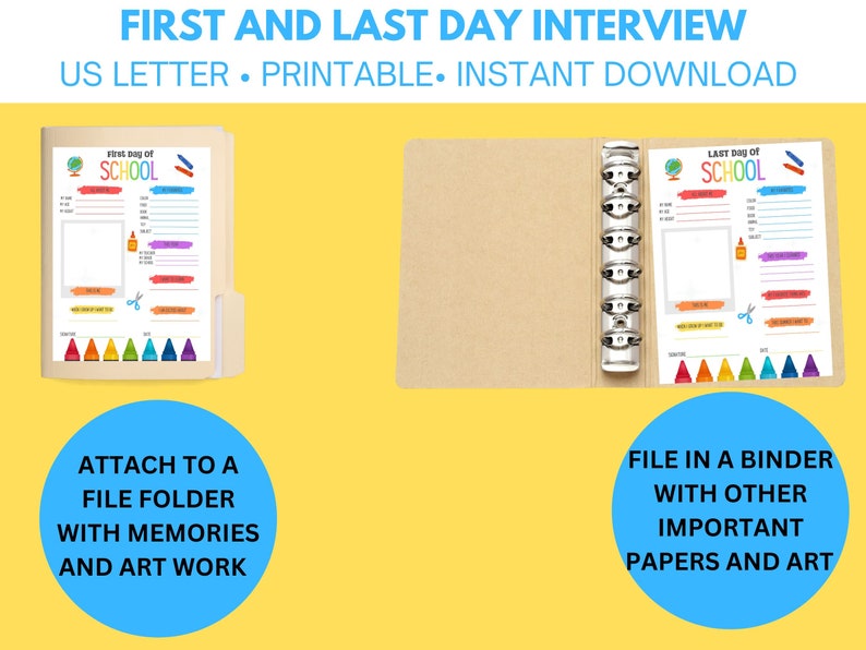 First Day of School Interview for Kids, Back to School Questions, All ...