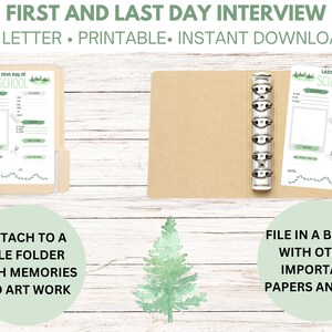First Day of School Interview for Kids Printable, Back to School ...
