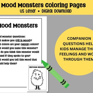 Printable Emotion Coloring Pages for Kids, Emotions Coloring Sheet, Fun ...