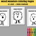 Printable Emotion Coloring Pages for Kids, Emotions Coloring Sheet, Fun ...