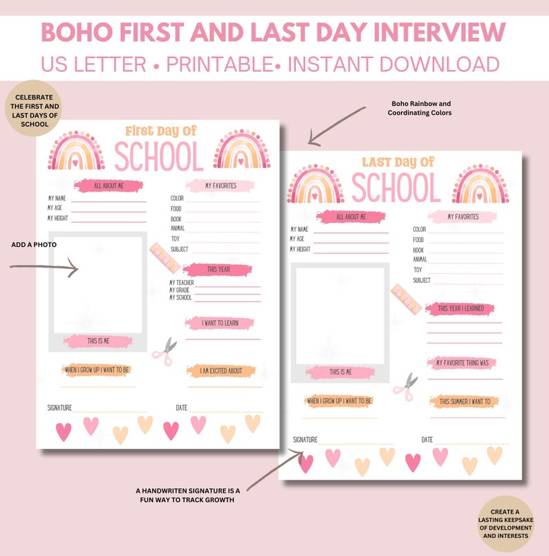 First Day of School Interview for Kids, Back to School Questions, All ...