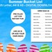 Summer Bucket List Template, Summer Break List, Family Fun Checklist ...