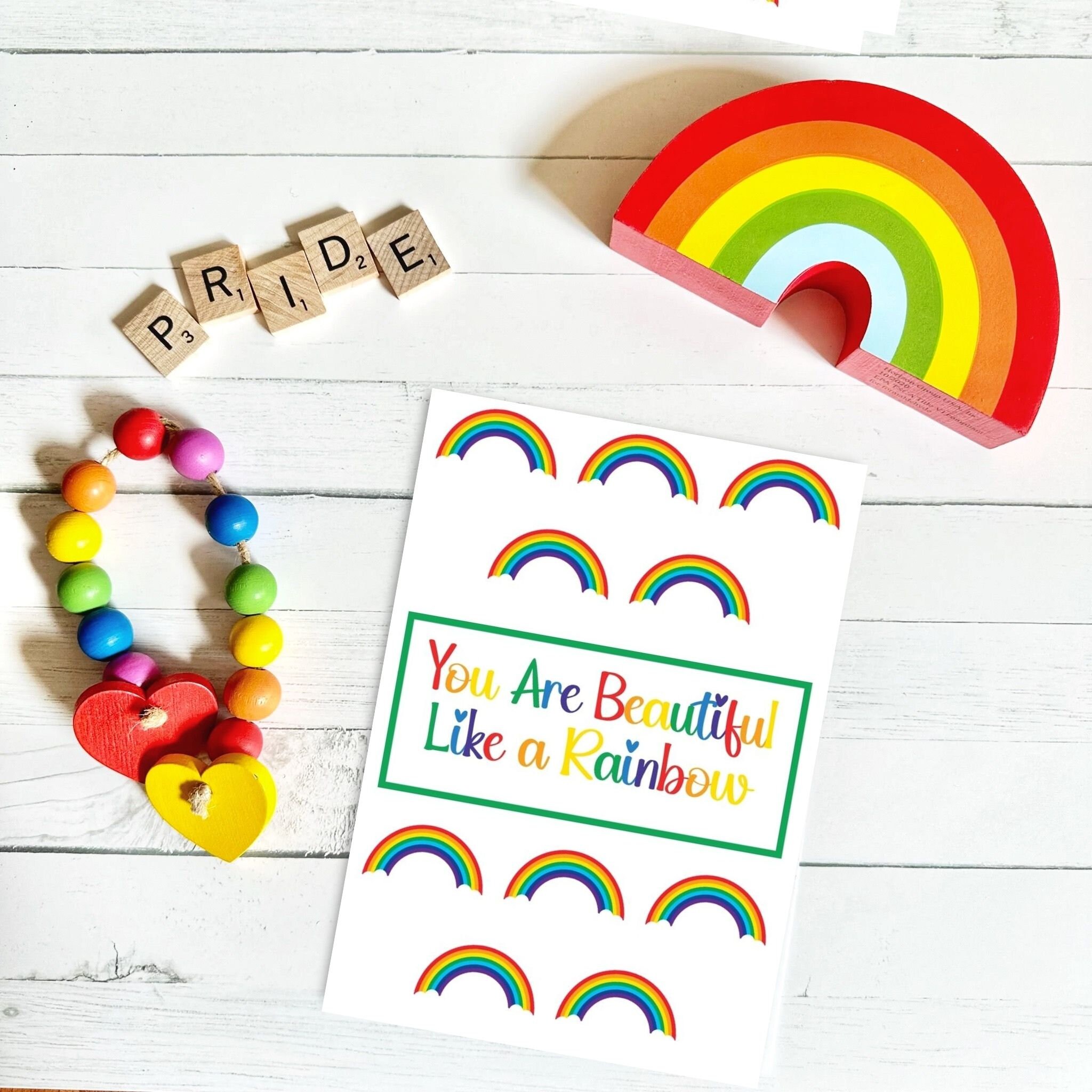 Printable Pride Cards for Pride Month, Printable Rainbow Cards for ...
