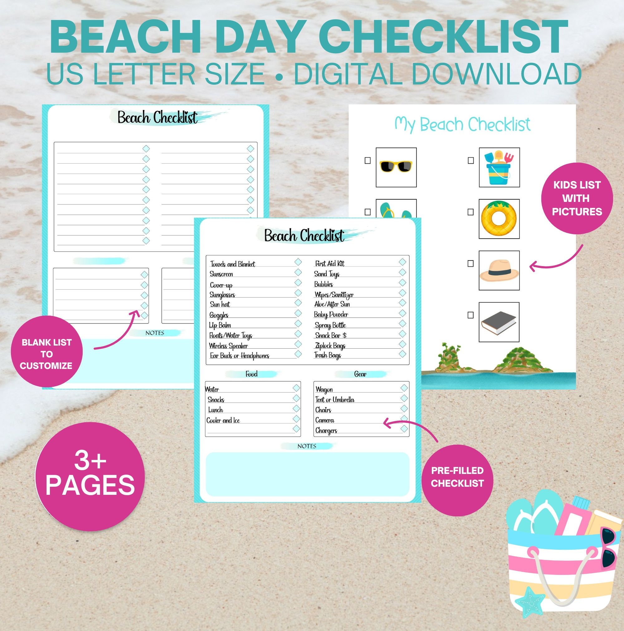 Beach Printable Checklist Beach Packing List Baby And Toddler — The