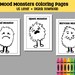 Printable Emotion Coloring Pages for Kids, Emotions Coloring Sheet, Fun ...