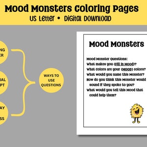 Printable Emotion Coloring Pages for Kids, Emotions Coloring Sheet, Fun ...