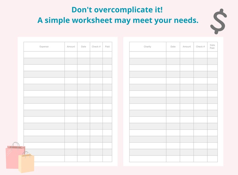 Spending Tracker Printable, Expense Tracker, Personal Spending Log ...