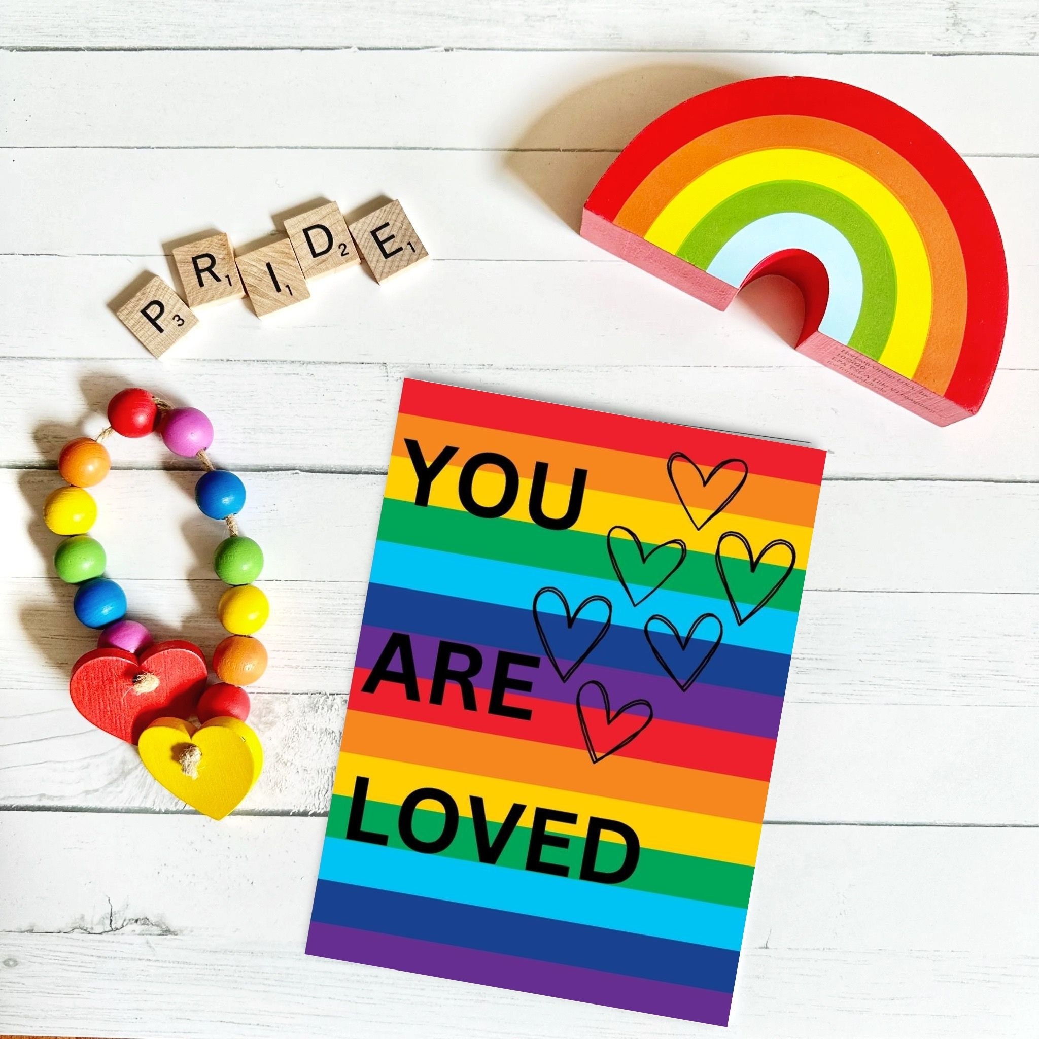 Printable Pride Cards for Pride Month, Printable Rainbow Cards for ...