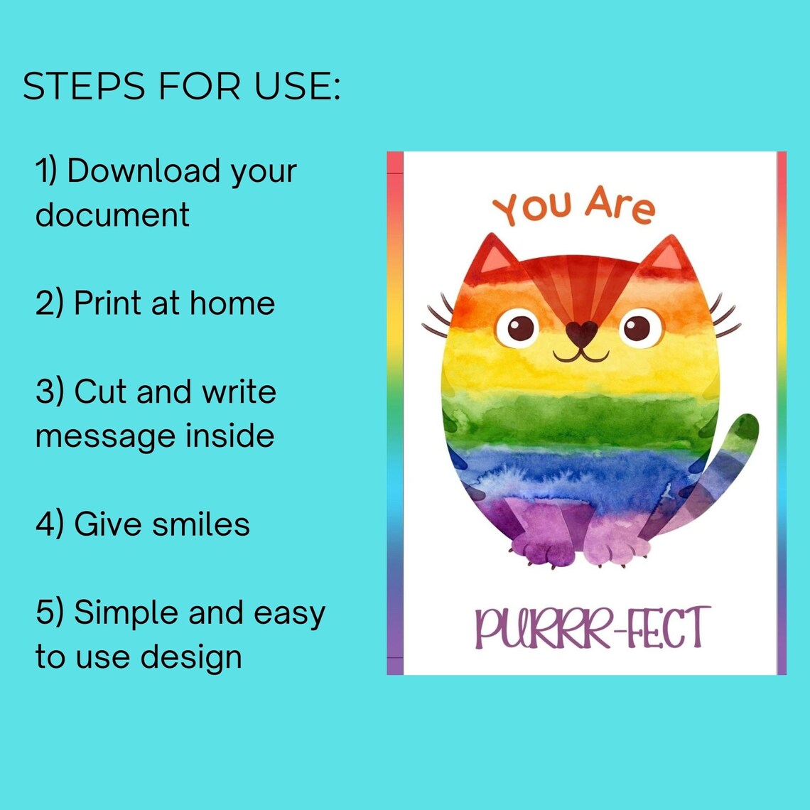 Printable Pride Cards for Pride Month, Printable Rainbow Cards for ...