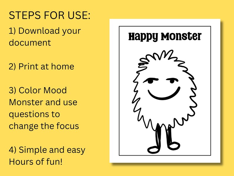 Printable Emotion Coloring Pages for Kids, Emotions Coloring Sheet, Fun ...
