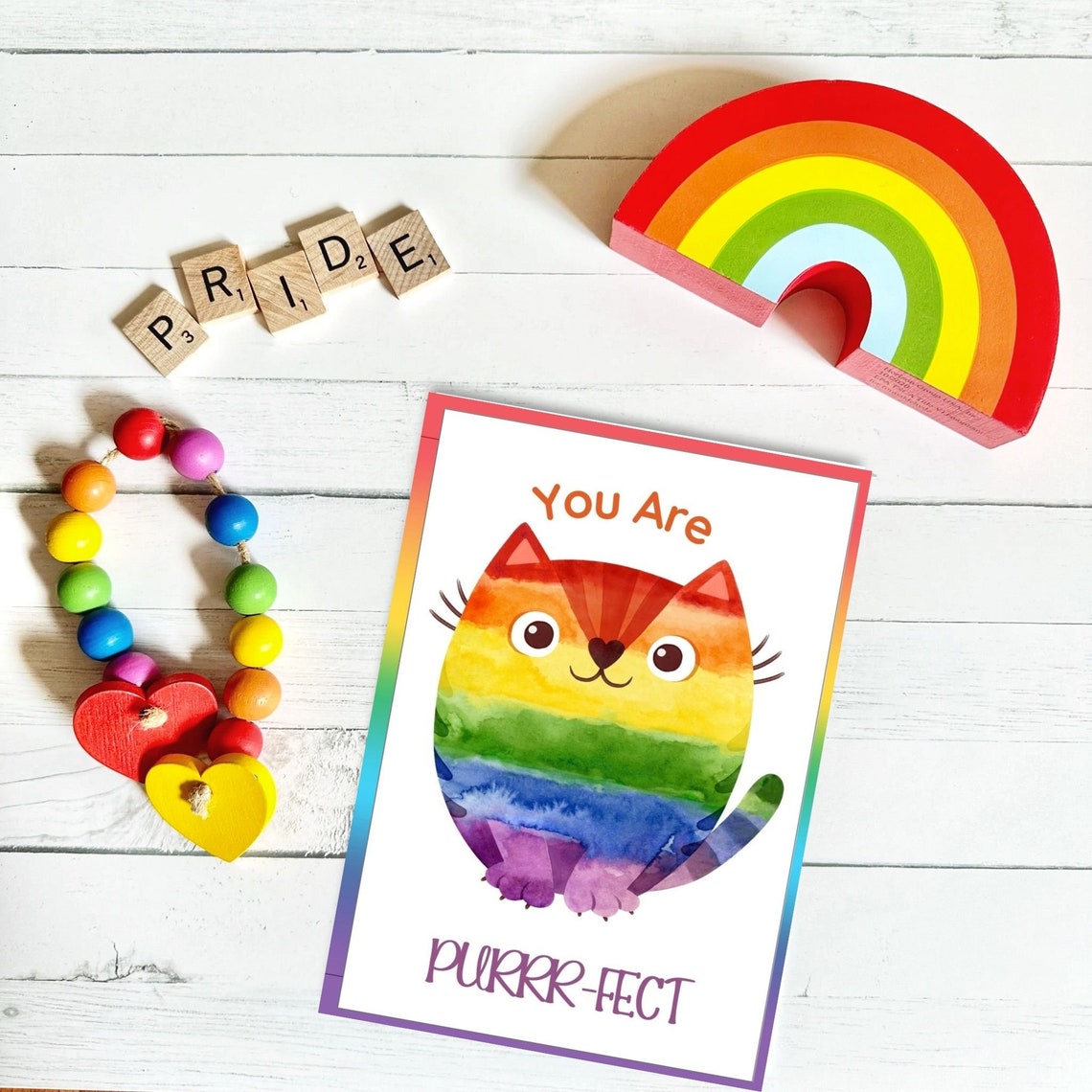 Printable Pride Cards for Pride Month, Printable Rainbow Cards for ...