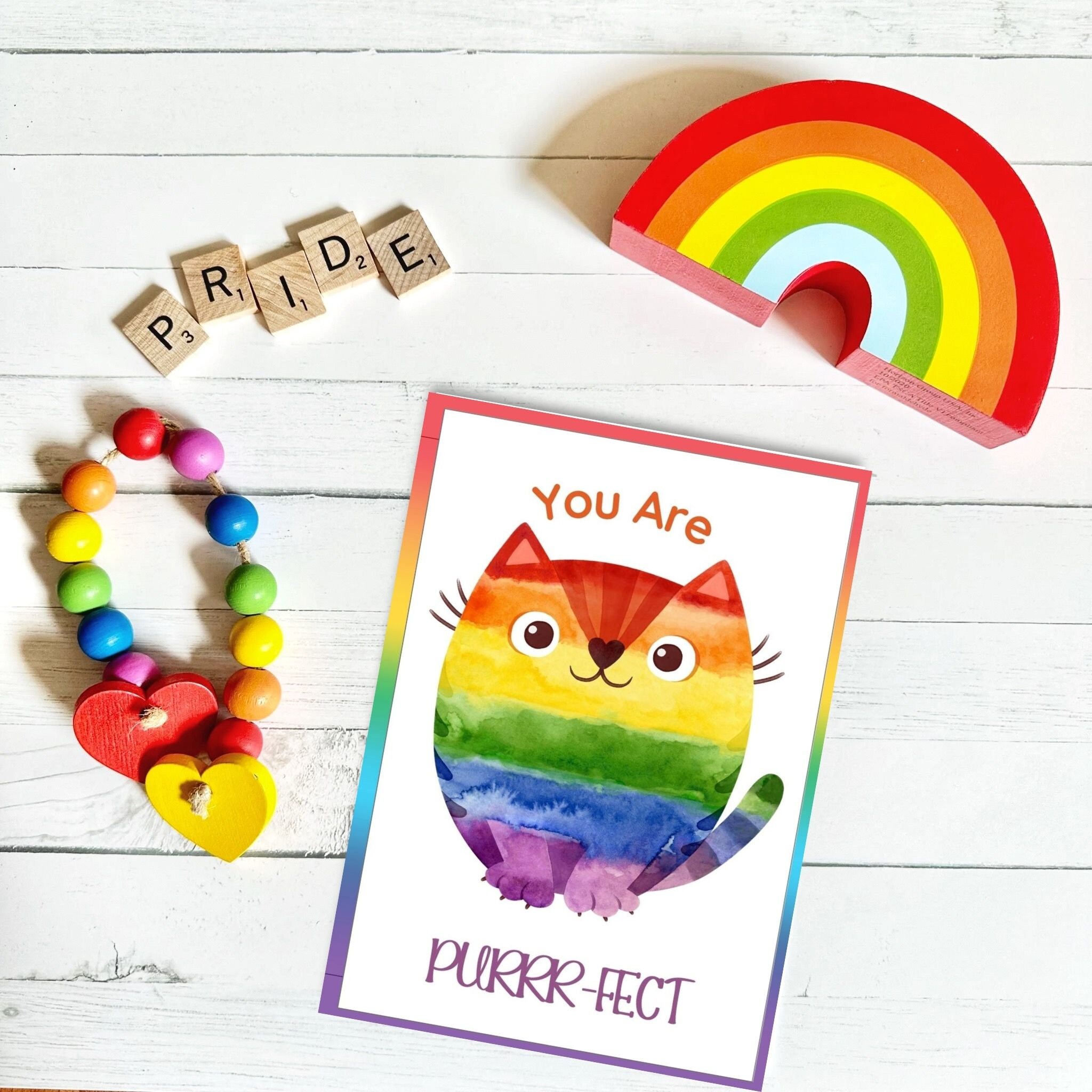 Printable Pride Cards for Pride Month, Printable Rainbow Cards for LGBTQ, Printable Pride Month ...