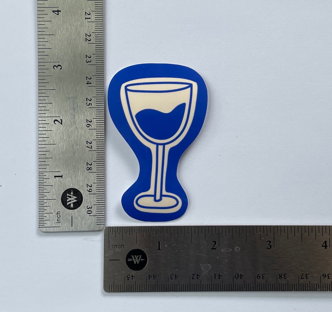 Glass Half-full Sticker Waterproof, Glossy, Vinyl - Etsy