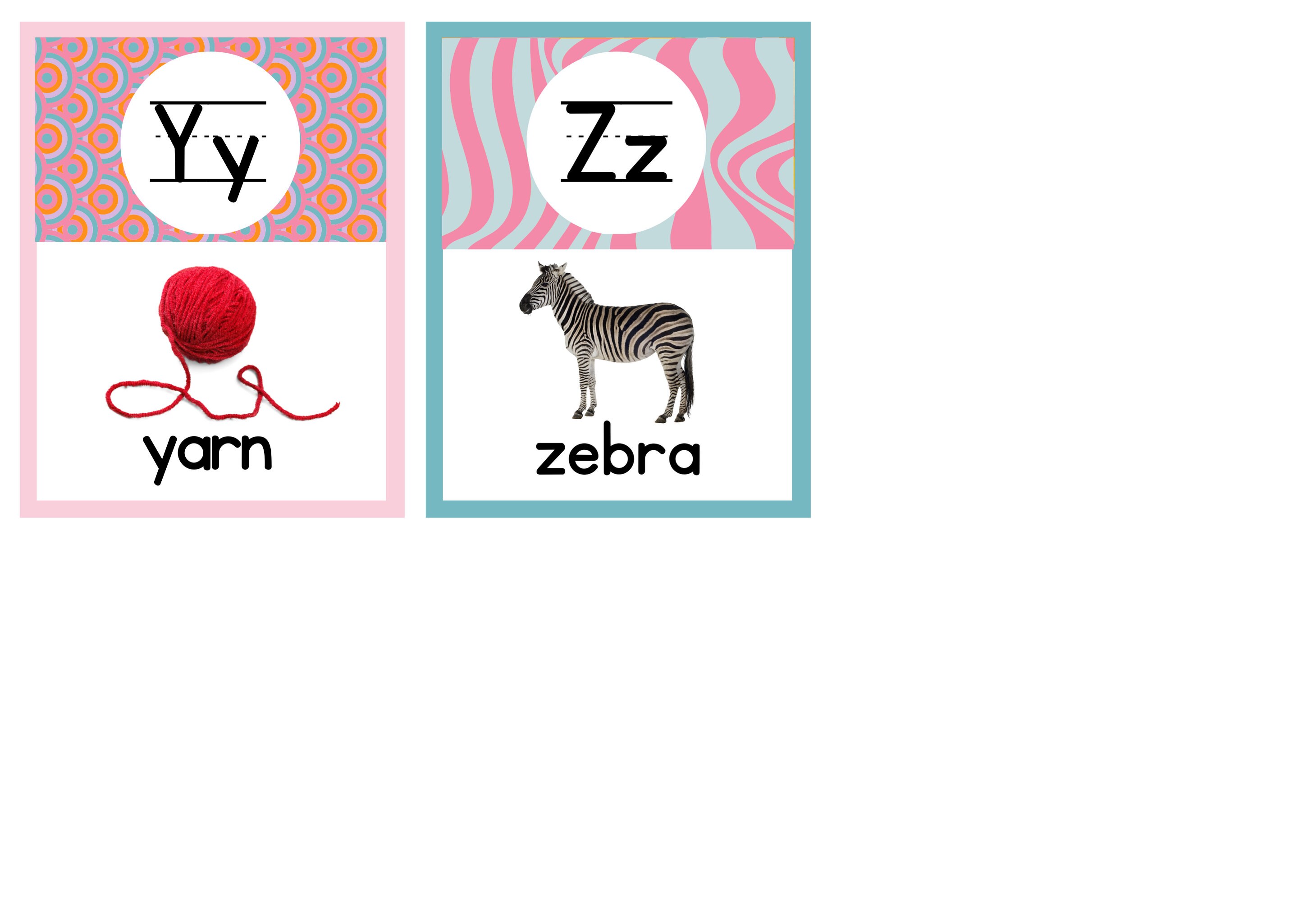 Groovy/retro Alphabet Flashcards - Etsy
