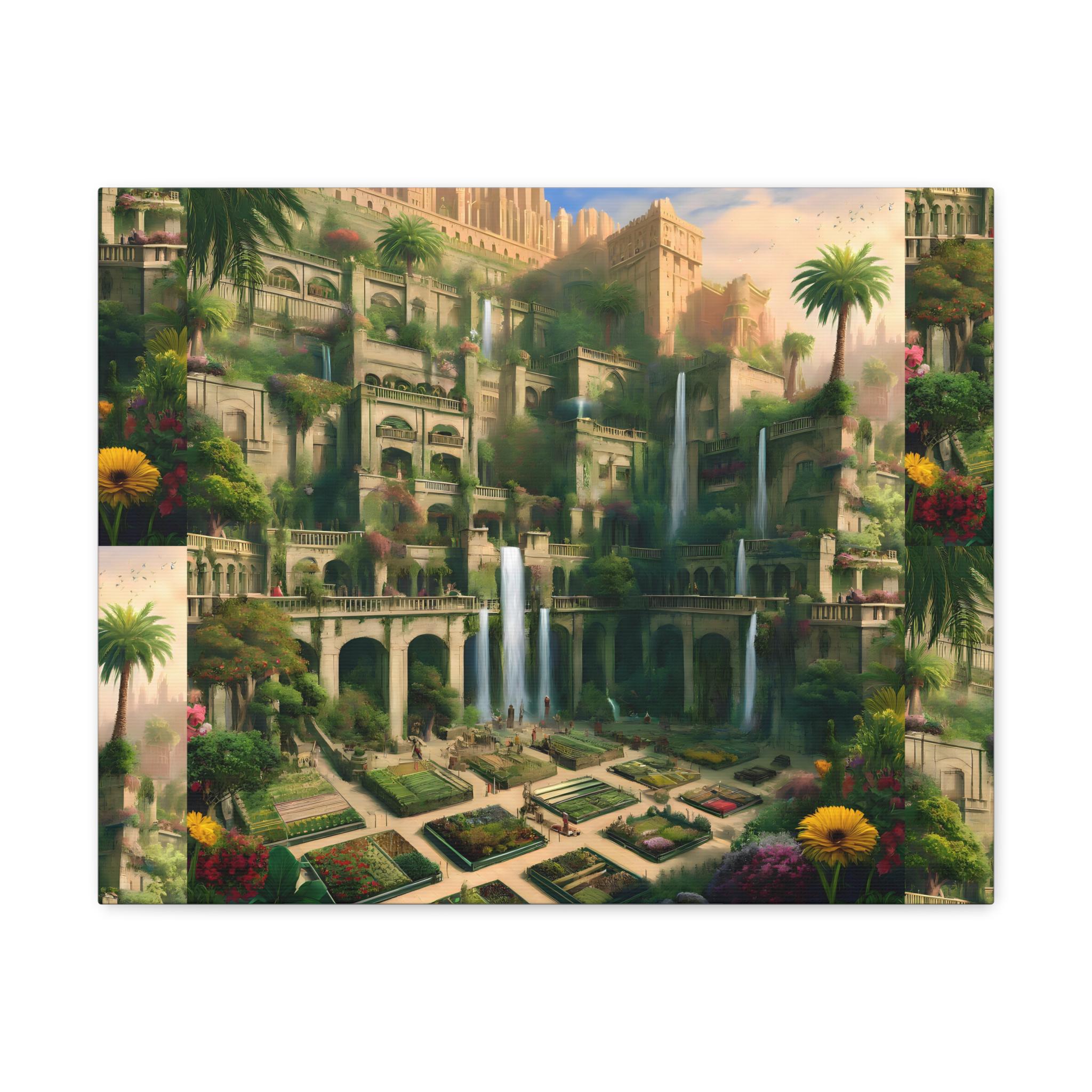 Mystical Gardens of Babylon - Fantasy Canvas Art Print - Etsy