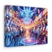 Neon Battleground - Vibrant Anime-style Arcade Canvas Art - Etsy