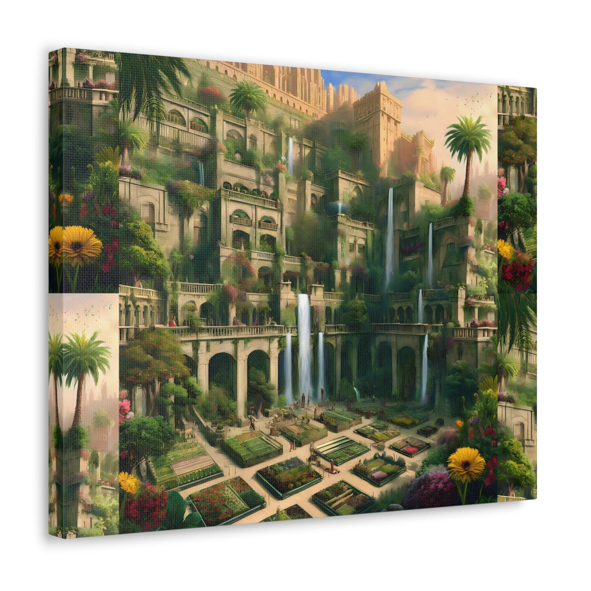 Mystical Gardens of Babylon - Fantasy Canvas Art Print - Etsy