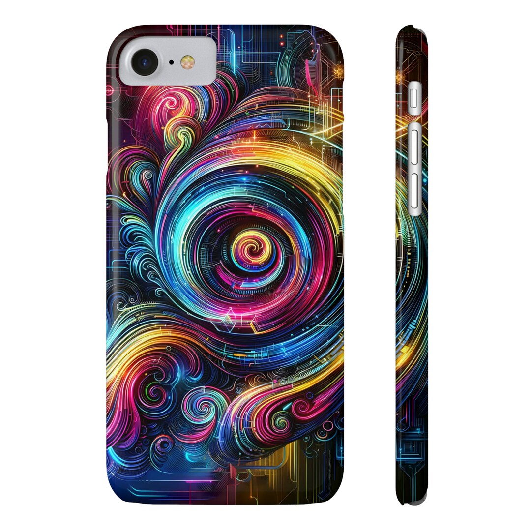 Cyber Vortex Cyberpunk Swirls Phone Case - Etsy