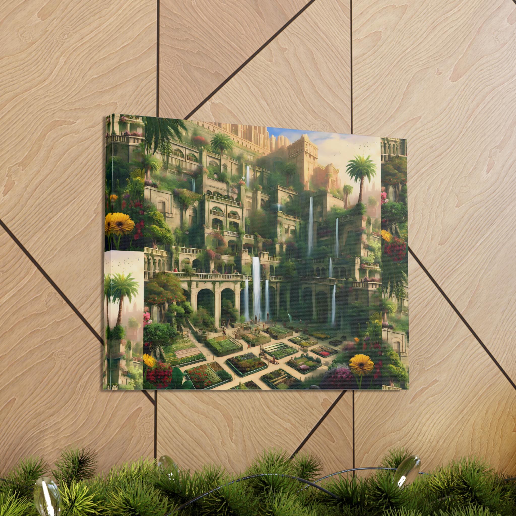 Mystical Gardens of Babylon - Fantasy Canvas Art Print - Etsy