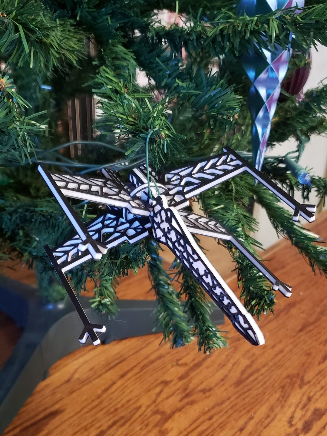 Snowflake Themed Star Wars X-wing Christmas Kit Card/ornament - Etsy