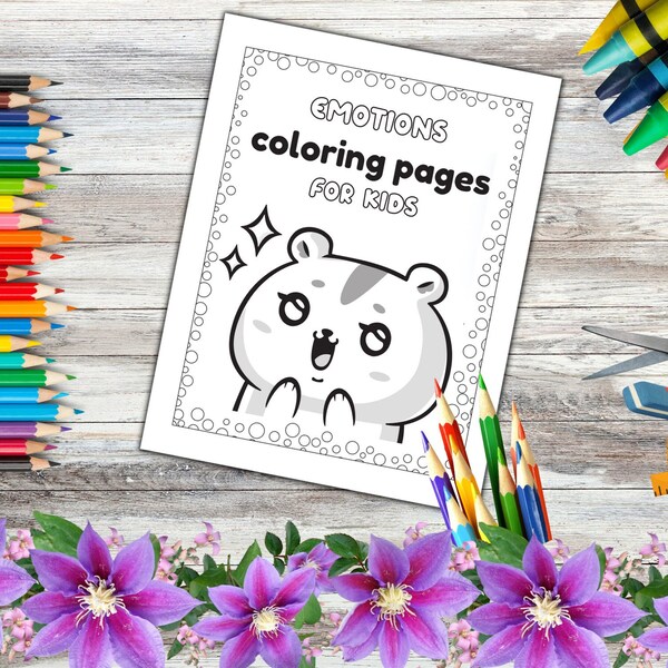 Feelings Coloring Page - Etsy