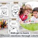 Emotions Coloring Page for Kids Printable Digital Instant Download ...