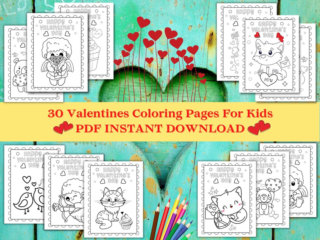 Valentine's Day Coloring for Kids. Happy Valentines Day Coloring Page ...