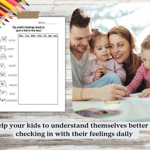 Emotions Coloring Page for Kids Printable Digital Instant Download ...